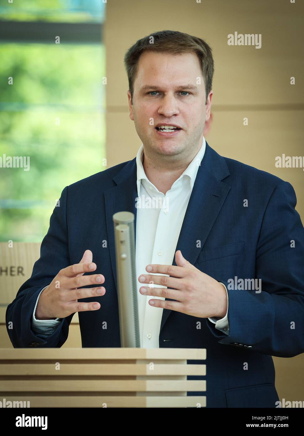 Kiel, Germany. 31st Aug, 2022. Christopher Vogt, leader of the FDP ...