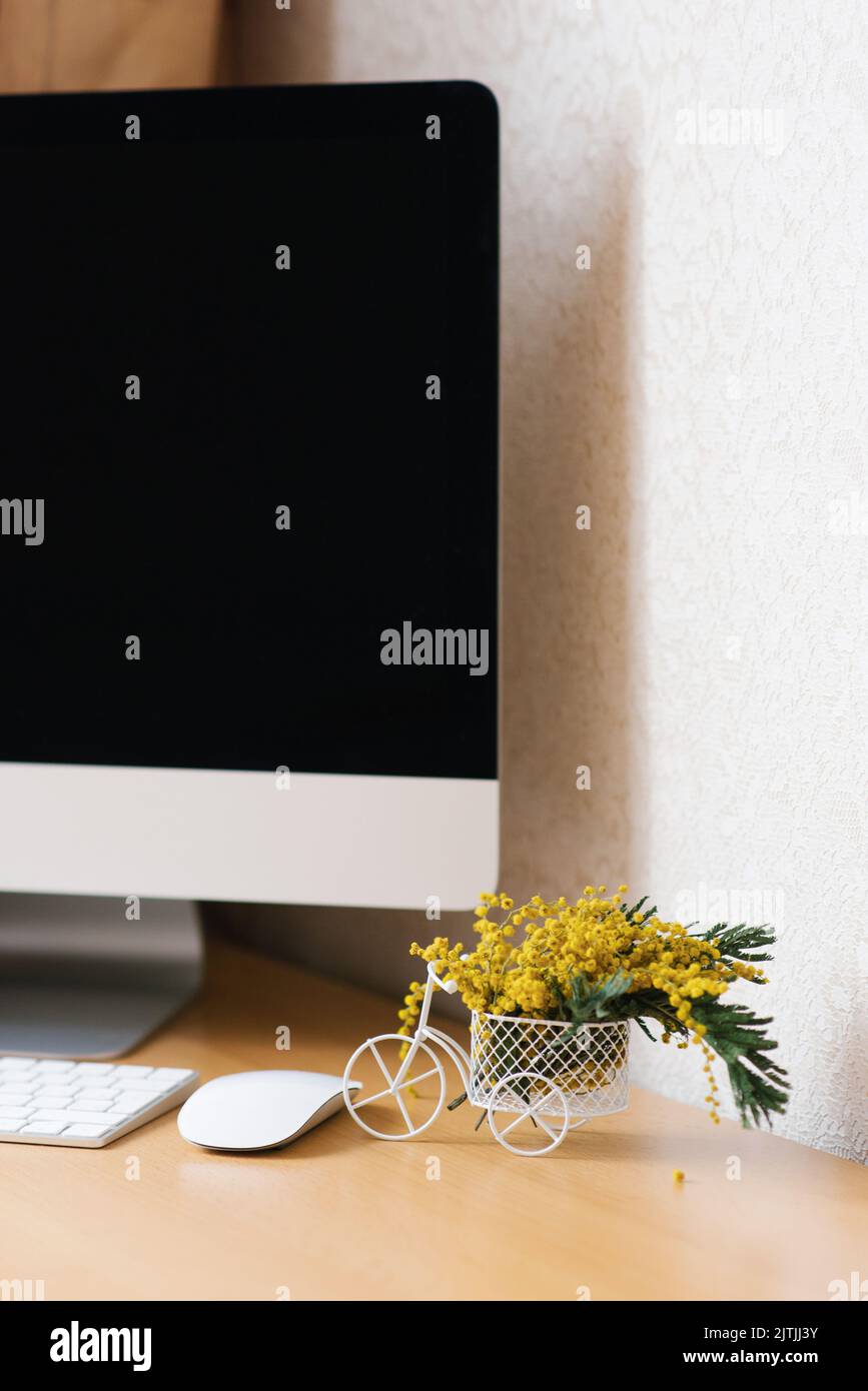 Office interior flowers in white hi-res stock photography and images ...