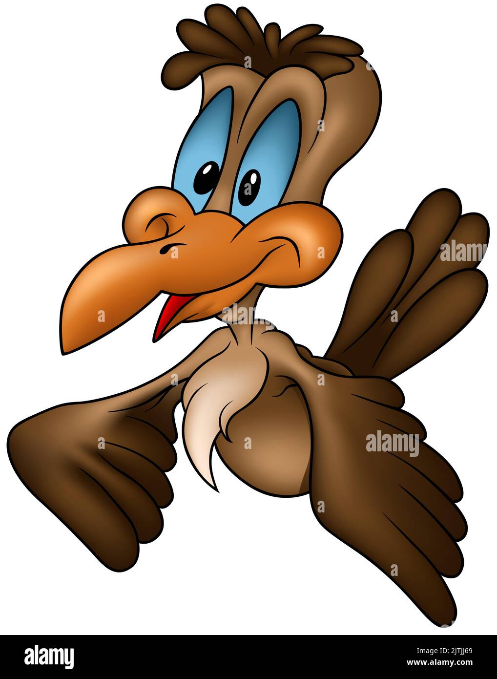 Brown Funny Cuckoo with Blue Eyes Stock Vector Image & Art - Alamy