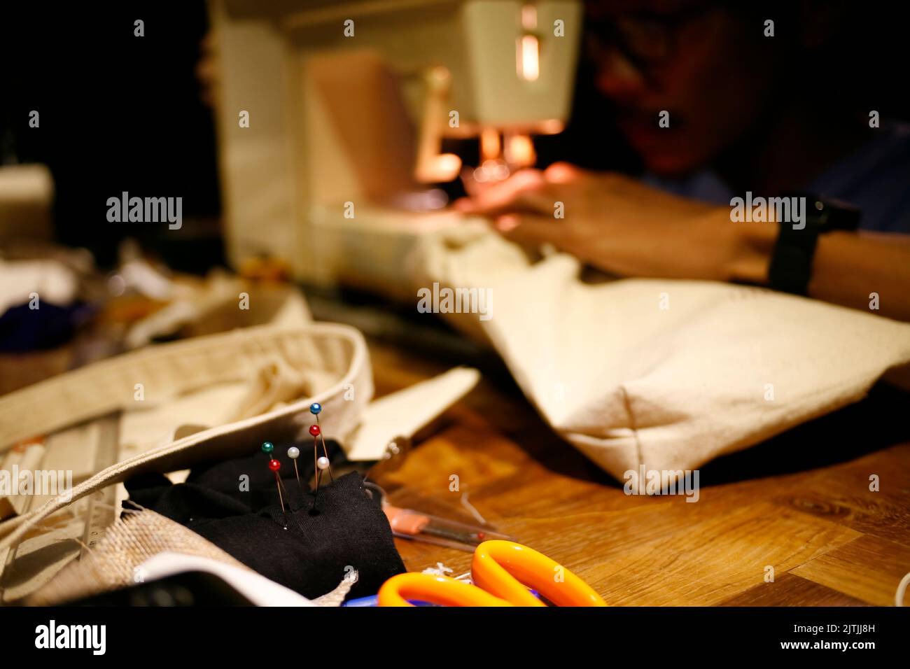 Tailoring table hi-res stock photography and images - Alamy