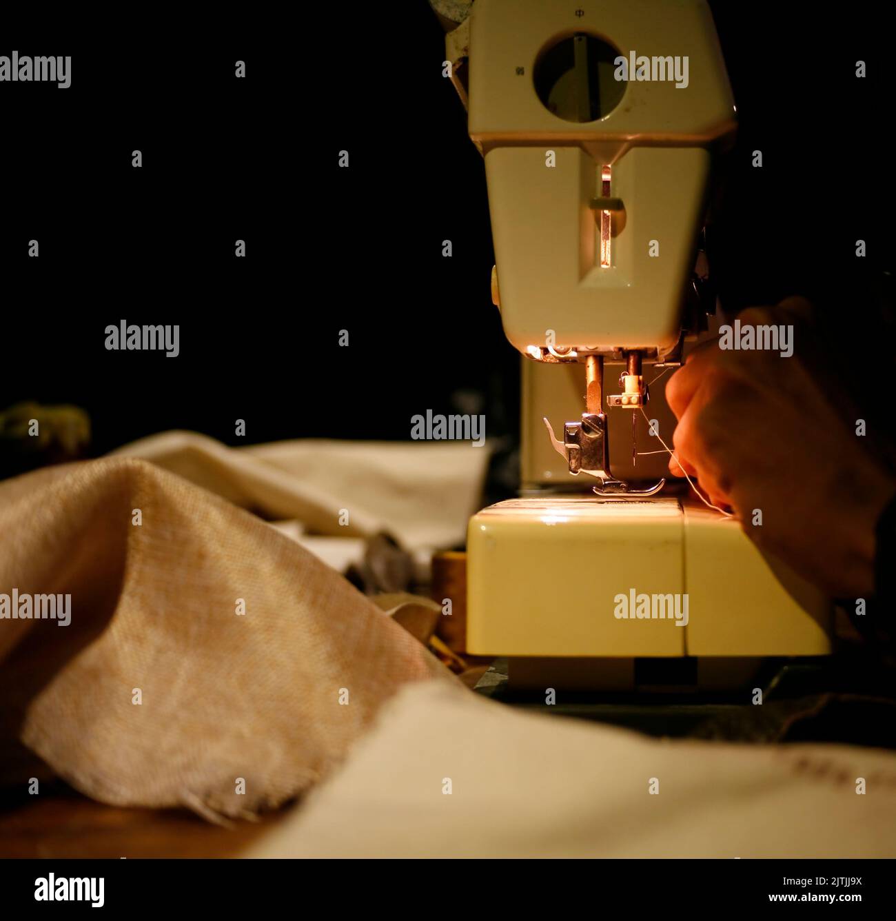 Working at sewing machine hi-res stock photography and images - Alamy