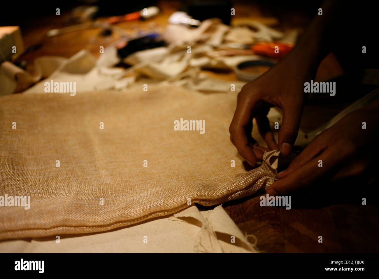 Tailoring table hi-res stock photography and images - Alamy