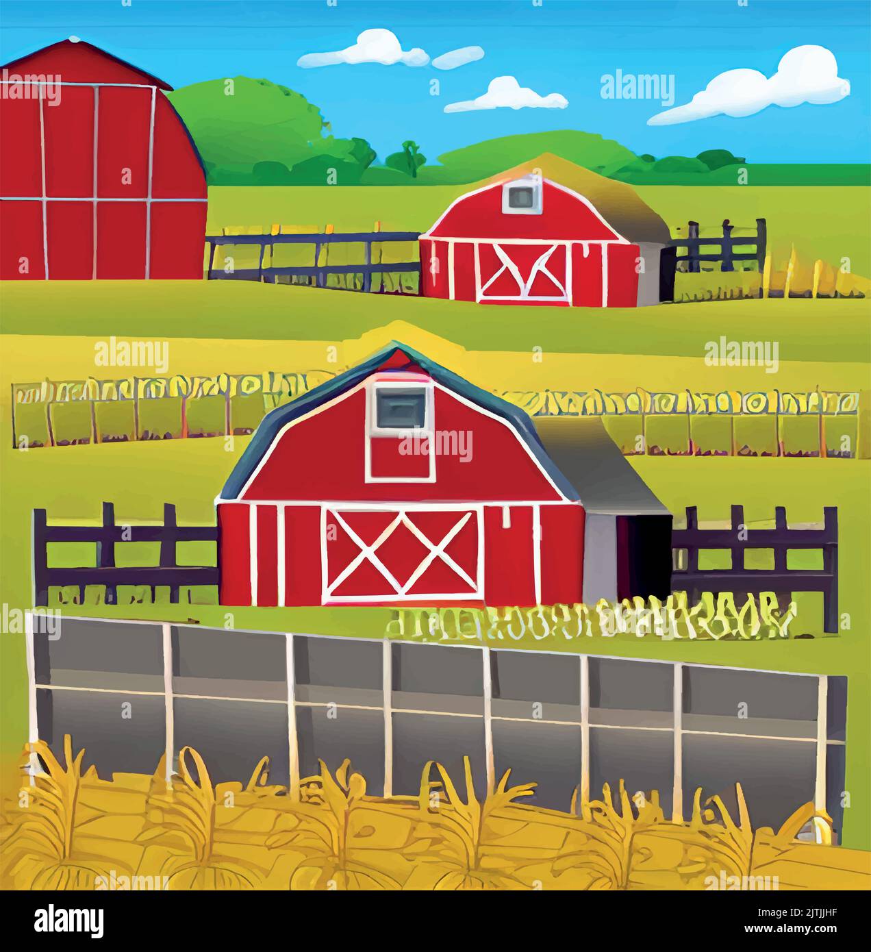 Agricultural rural economy Stock Vector Images - Alamy