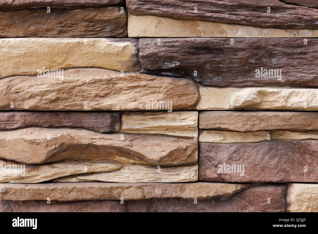 fake stone wall, plastic panel imitating natural slab wall brickwork ...