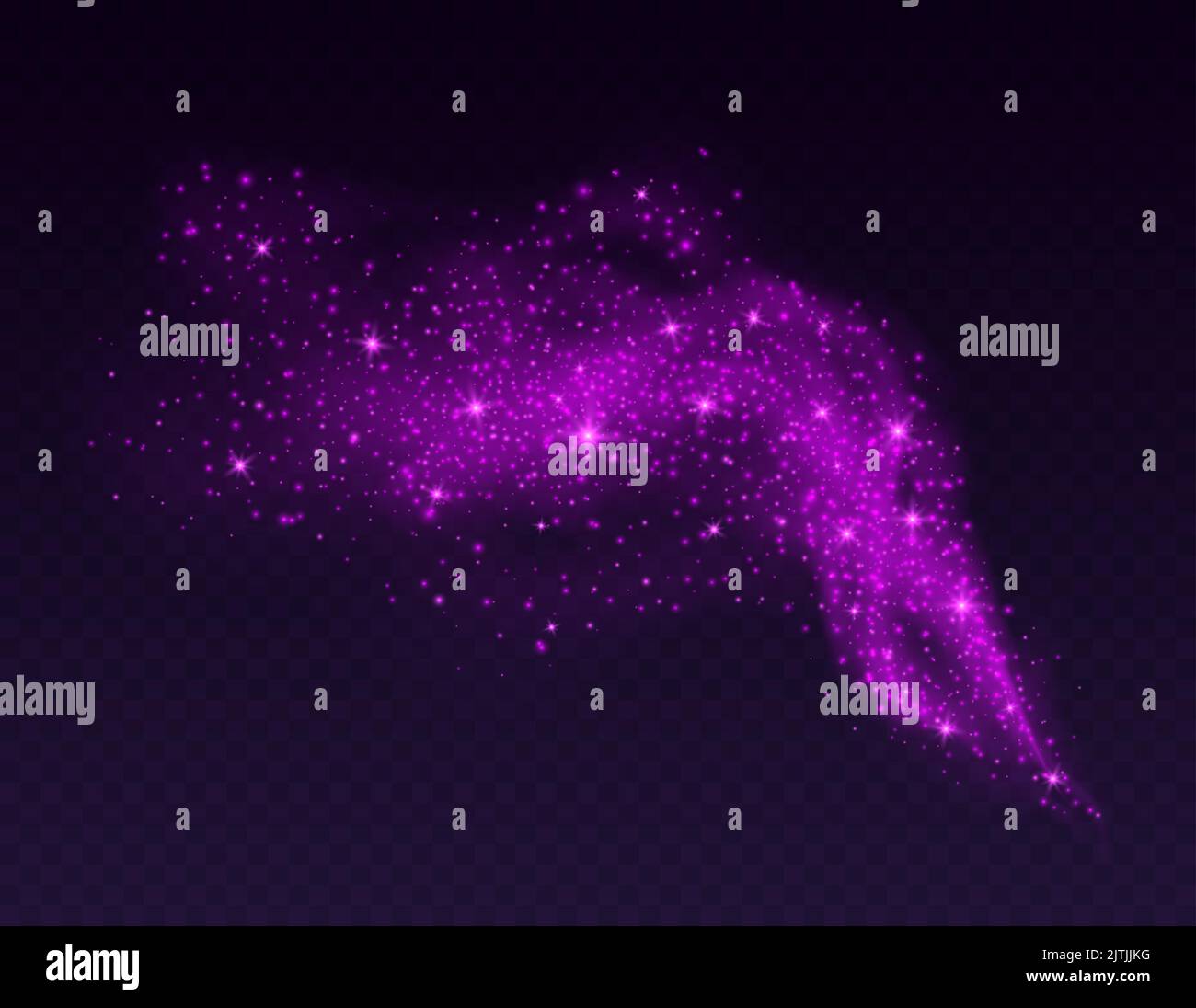 Magic cloud with sparkles, purple fairy stardust with sparks Stock ...