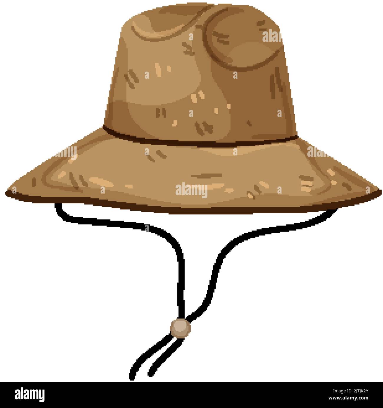 vacation straw hat cartoon vector illustration Stock Vector Image & Art ...