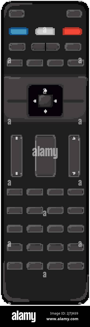 television tv remote cartoon vector illustration Stock Vector Image ...