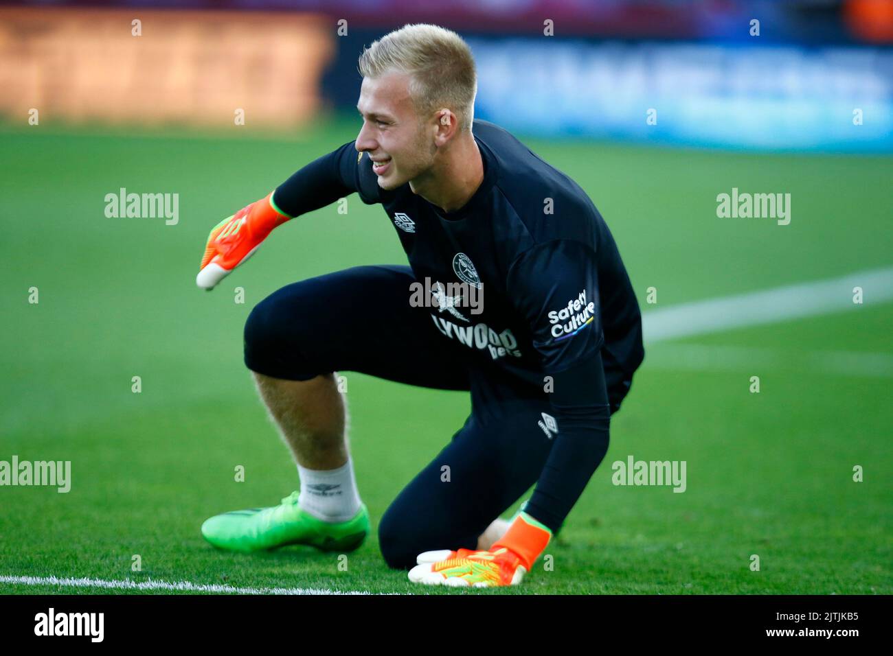 London ENGLAND - AUGUST 30 : Matthew Cox of Brentford during the pre ...
