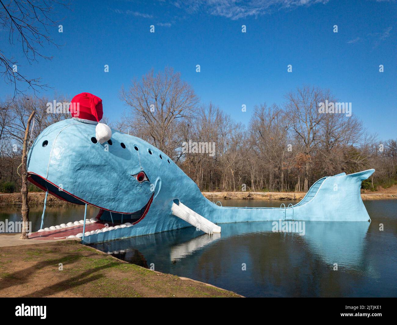 Blue Whale of Catoosa on Route 66 near Tulsa in Oklahoma. Here it is ...