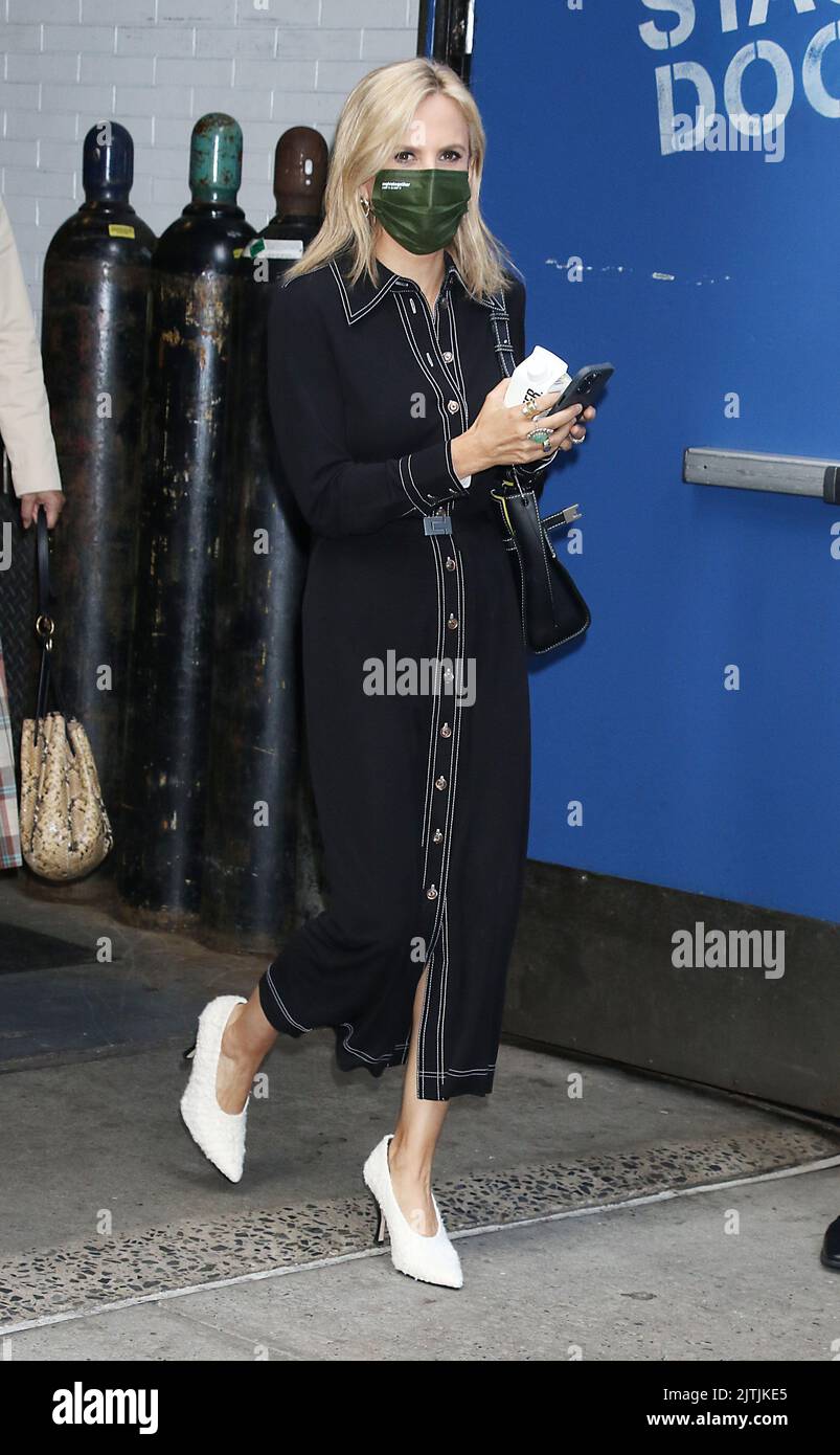 New York, NY, USA. 30th Aug, 2022. Tory Burch seen exiting Good Morning America studios in New ...