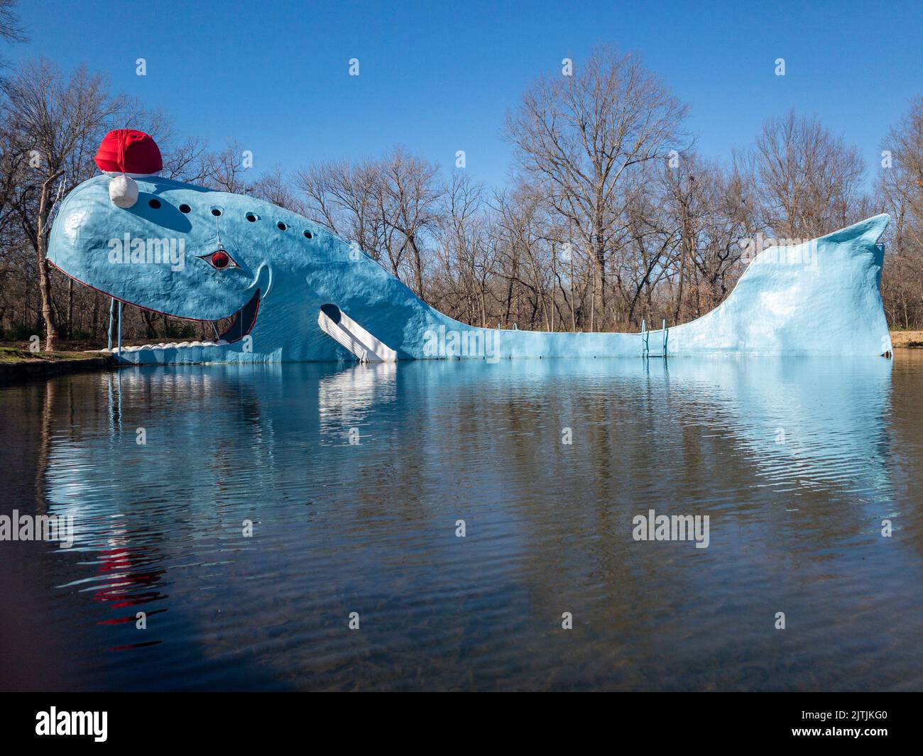 Blue Whale of Catoosa on Route 66 near Tulsa in Oklahoma. Here it is ...