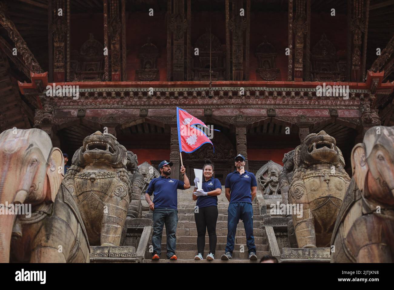 Bhaktapur, Bagmati, Nepal. 31st Aug, 2022. Member of Nepal National ...
