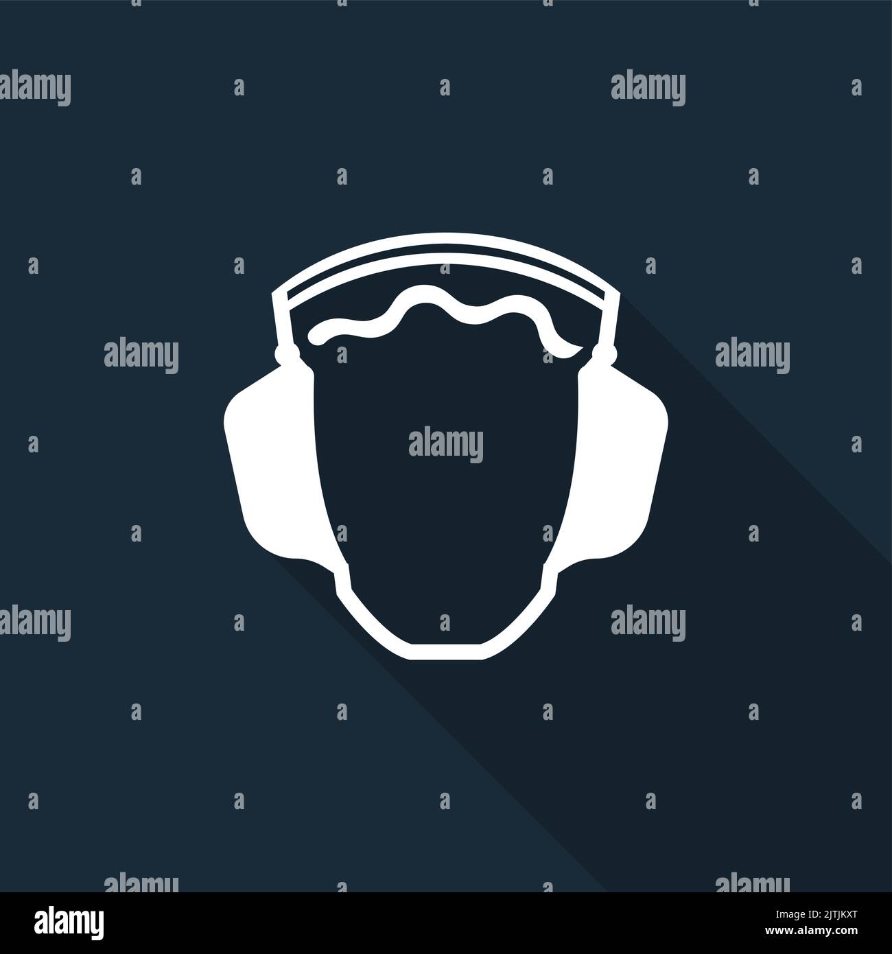 Hearing Protection Symbol Floor Sign Stock Vector Image & Art - Alamy