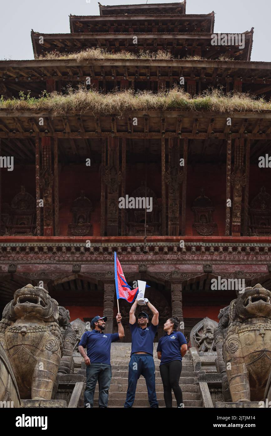 Bhaktapur, Bagmati, Nepal. 31st Aug, 2022. Member of Nepal National ...