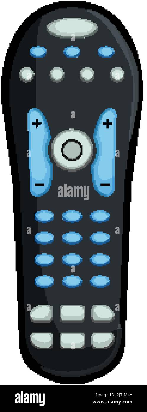 video tv remote cartoon vector illustration Stock Vector Image & Art ...