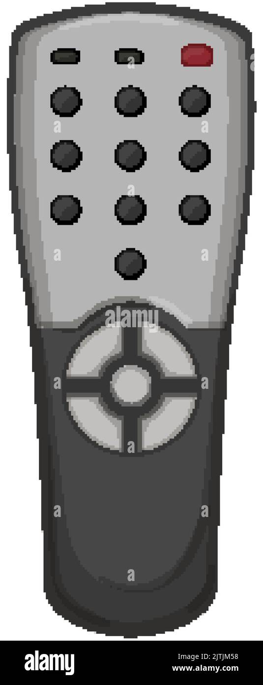 button tv remote cartoon vector illustration Stock Vector Image & Art ...