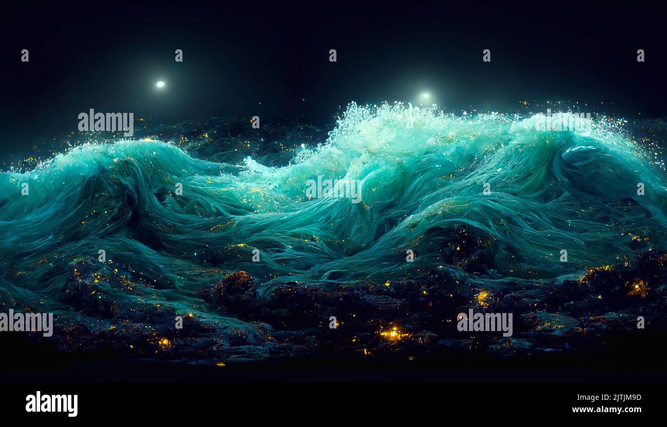 Dark fantasy landscape illustration hi-res stock photography and images ...