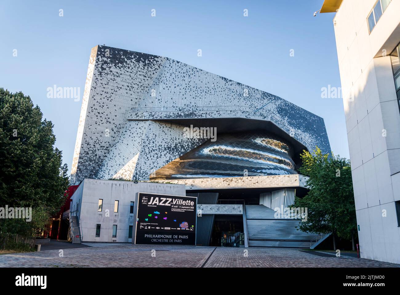 Philharmonie de Paris, a complex of concert halls featuring the ...
