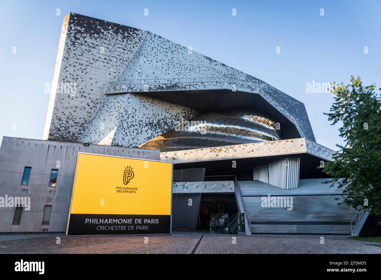 Philharmonie de Paris, a complex of concert halls featuring the ...