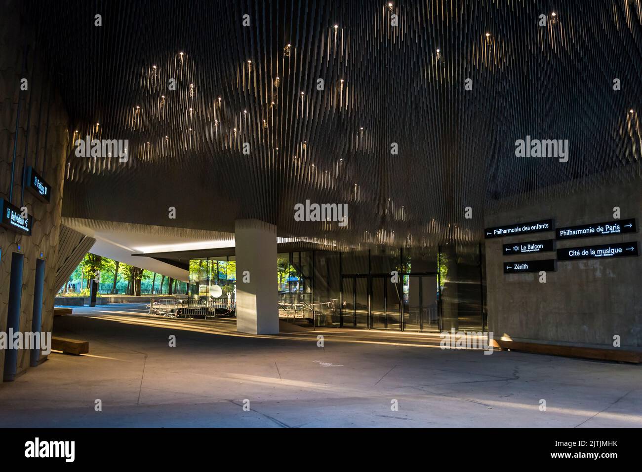 Philharmonie de Paris, a complex of concert halls featuring the ...