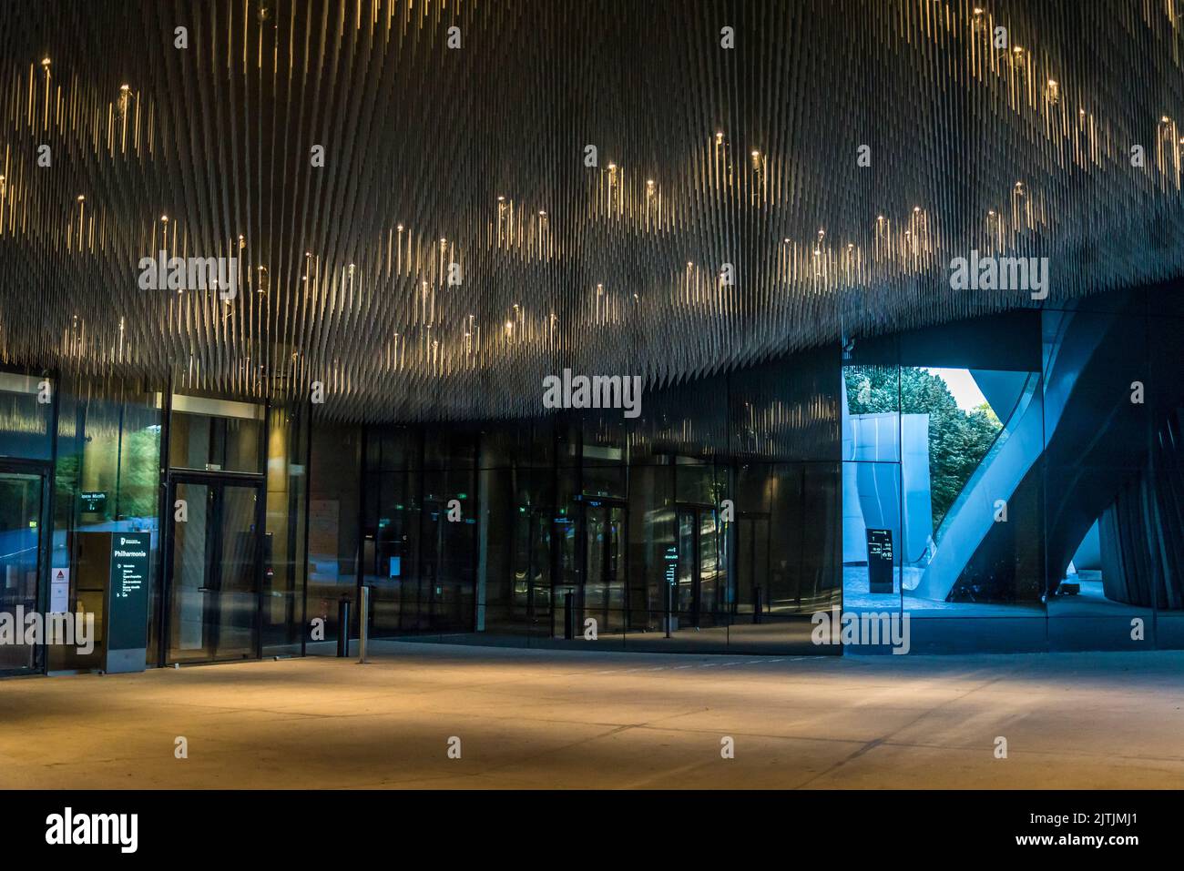 Philharmonie de Paris, a complex of concert halls featuring the ...