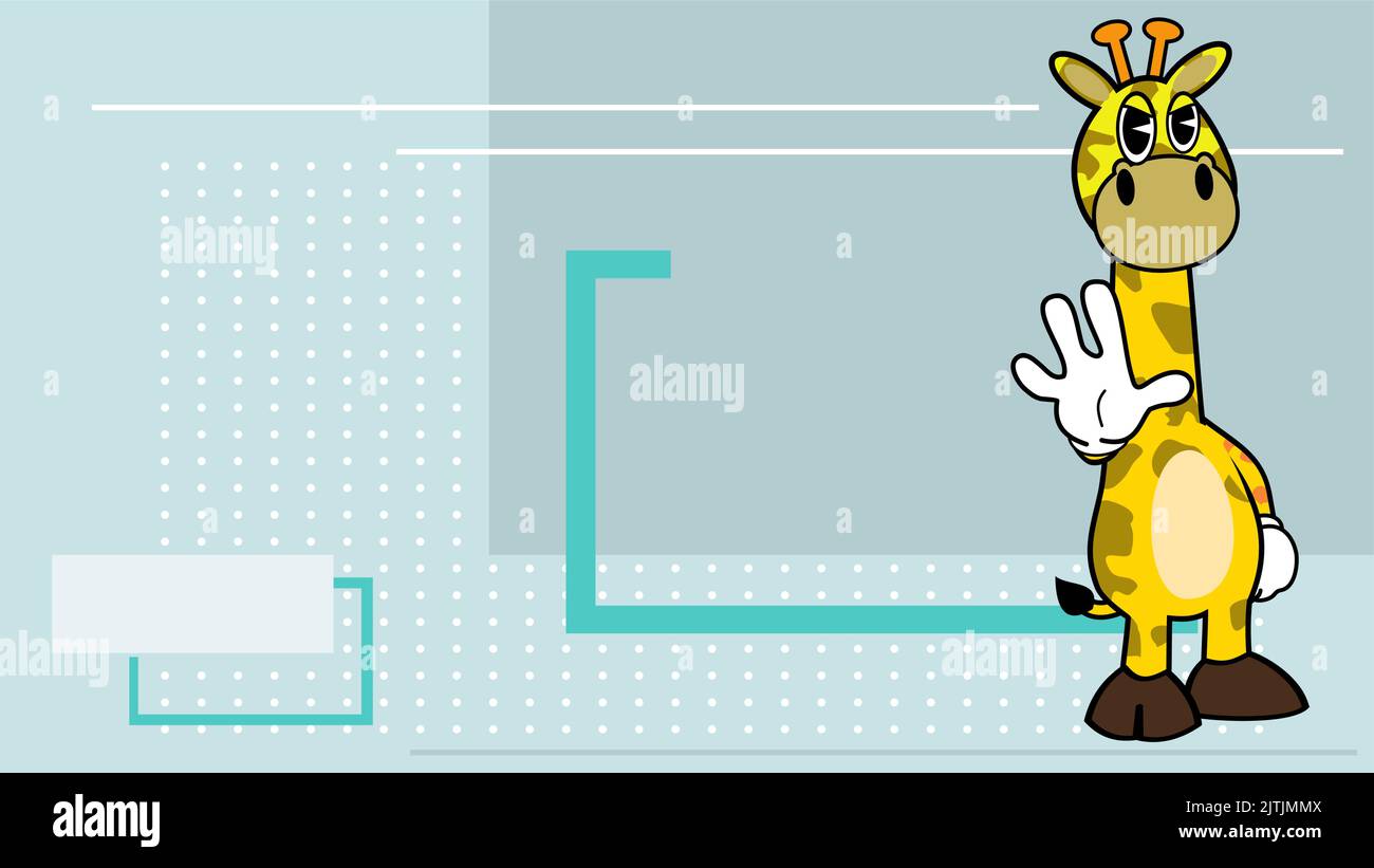 Grumpy giraffe Stock Vector Images - Alamy