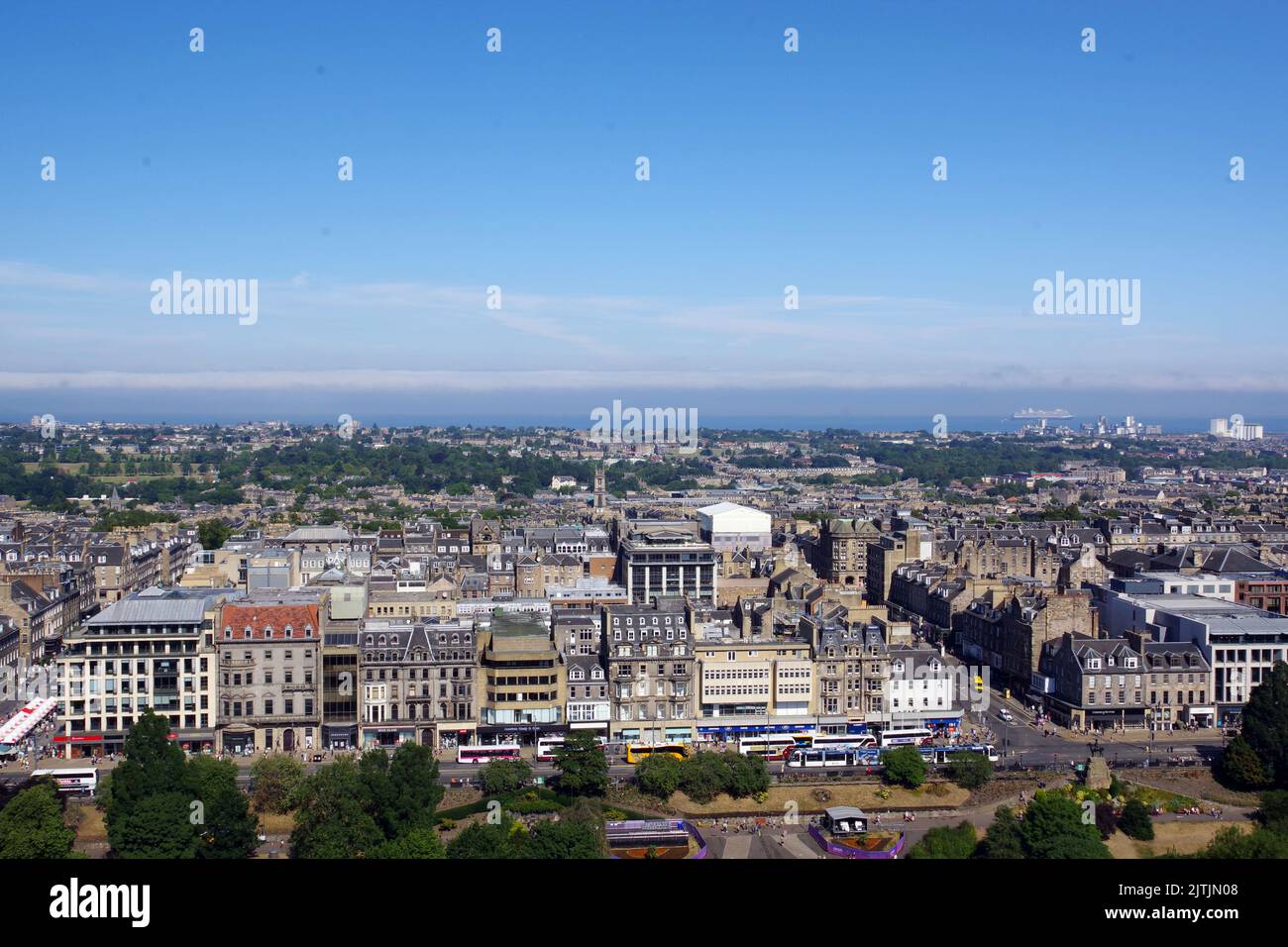The cityscape of Edinburgh from the castle, Scotland Stock Photo - Alamy