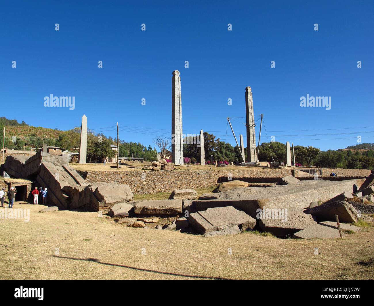 Obelisks in Axum city, Ethiopia Stock Photo - Alamy
