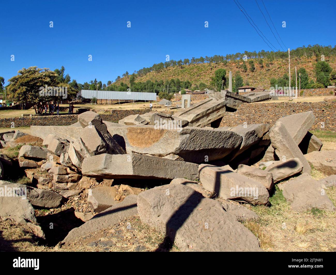 Obelisks in Axum city, Ethiopia Stock Photo - Alamy