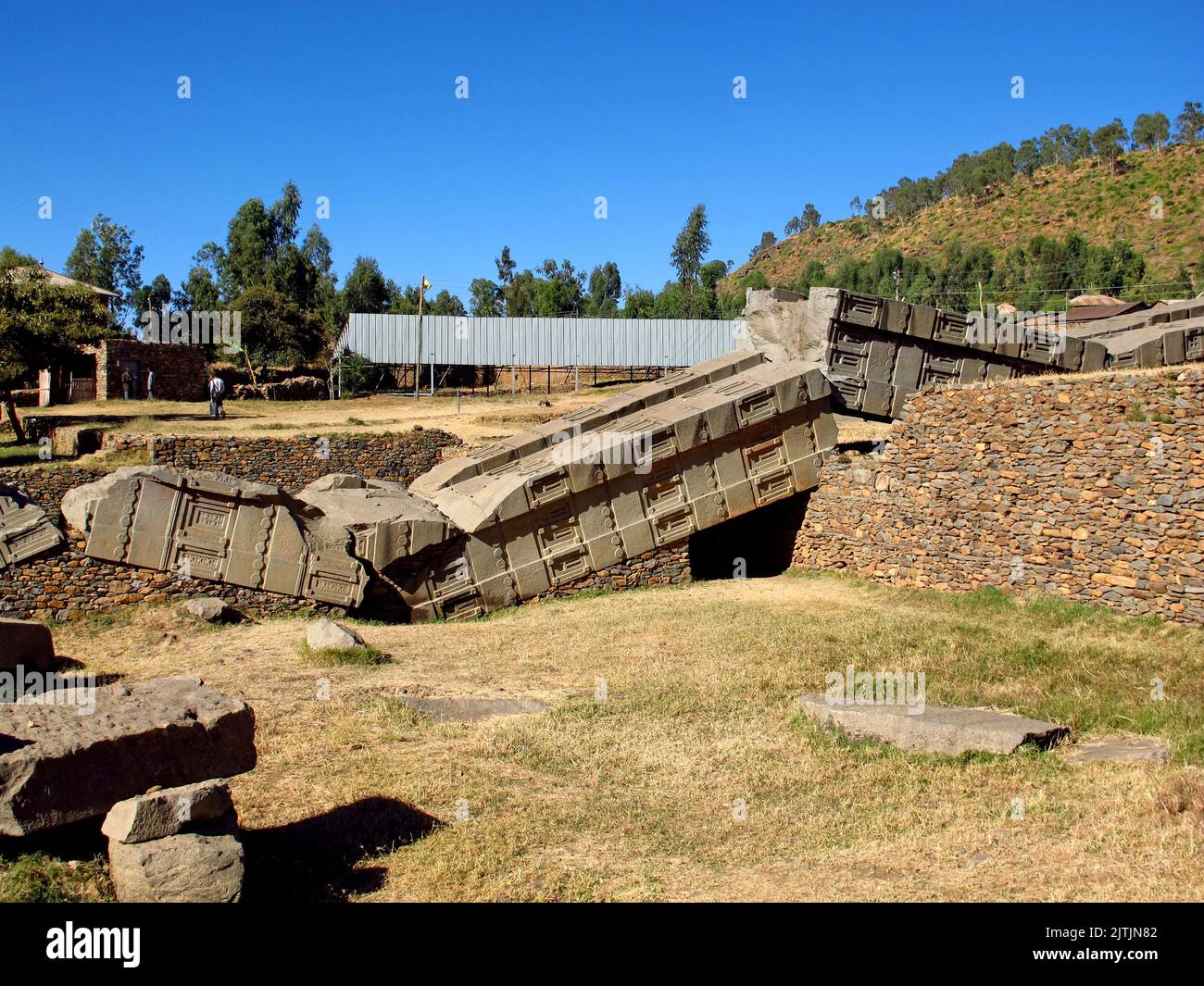 Obelisks in Axum city, Ethiopia Stock Photo - Alamy