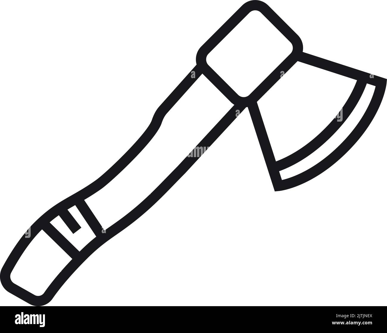 Wooden axe icon. Lumberjack symbol. Hand tool Stock Vector Image & Art ...