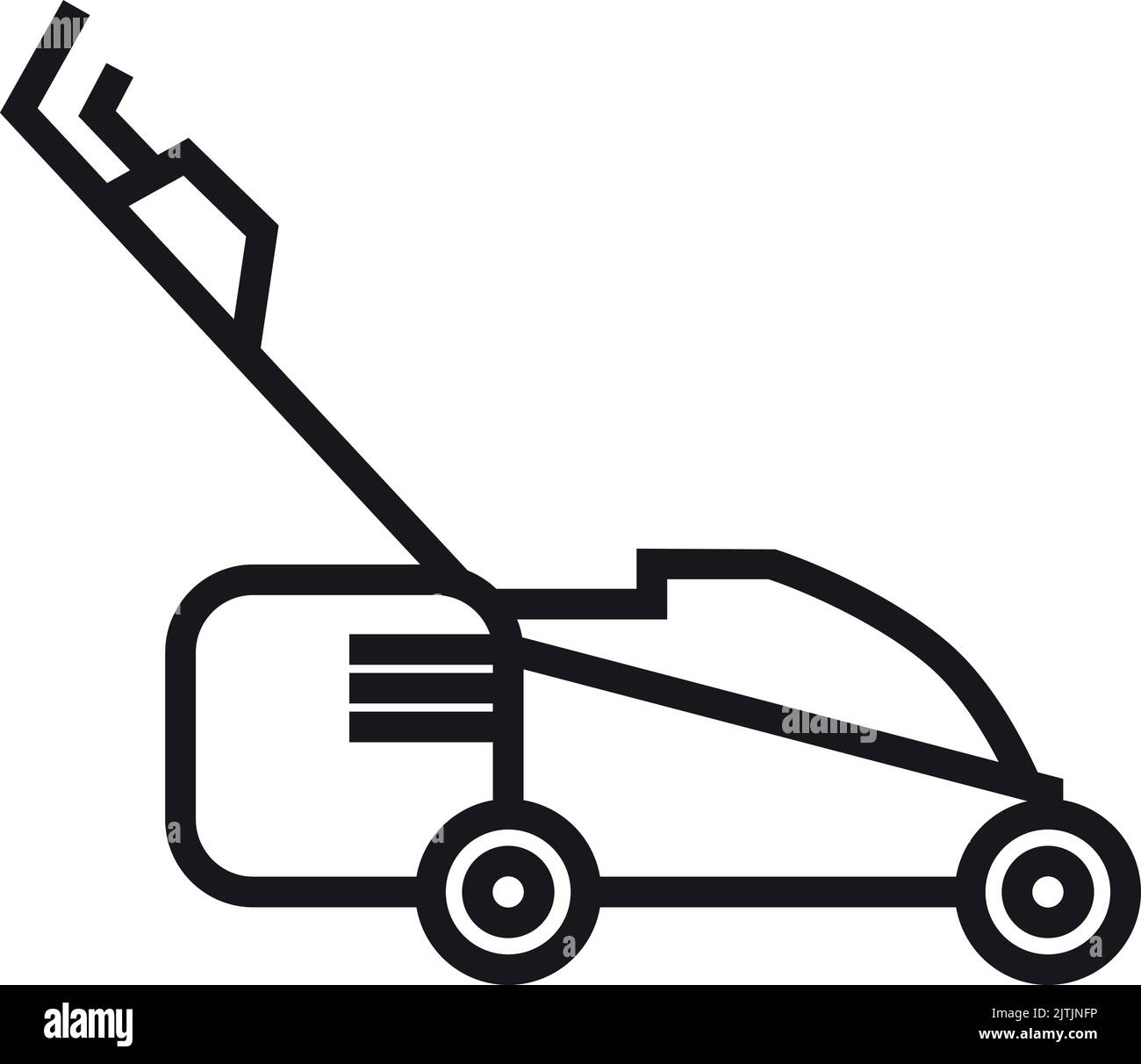 Grass cutting machine Stock Vector Images - Alamy