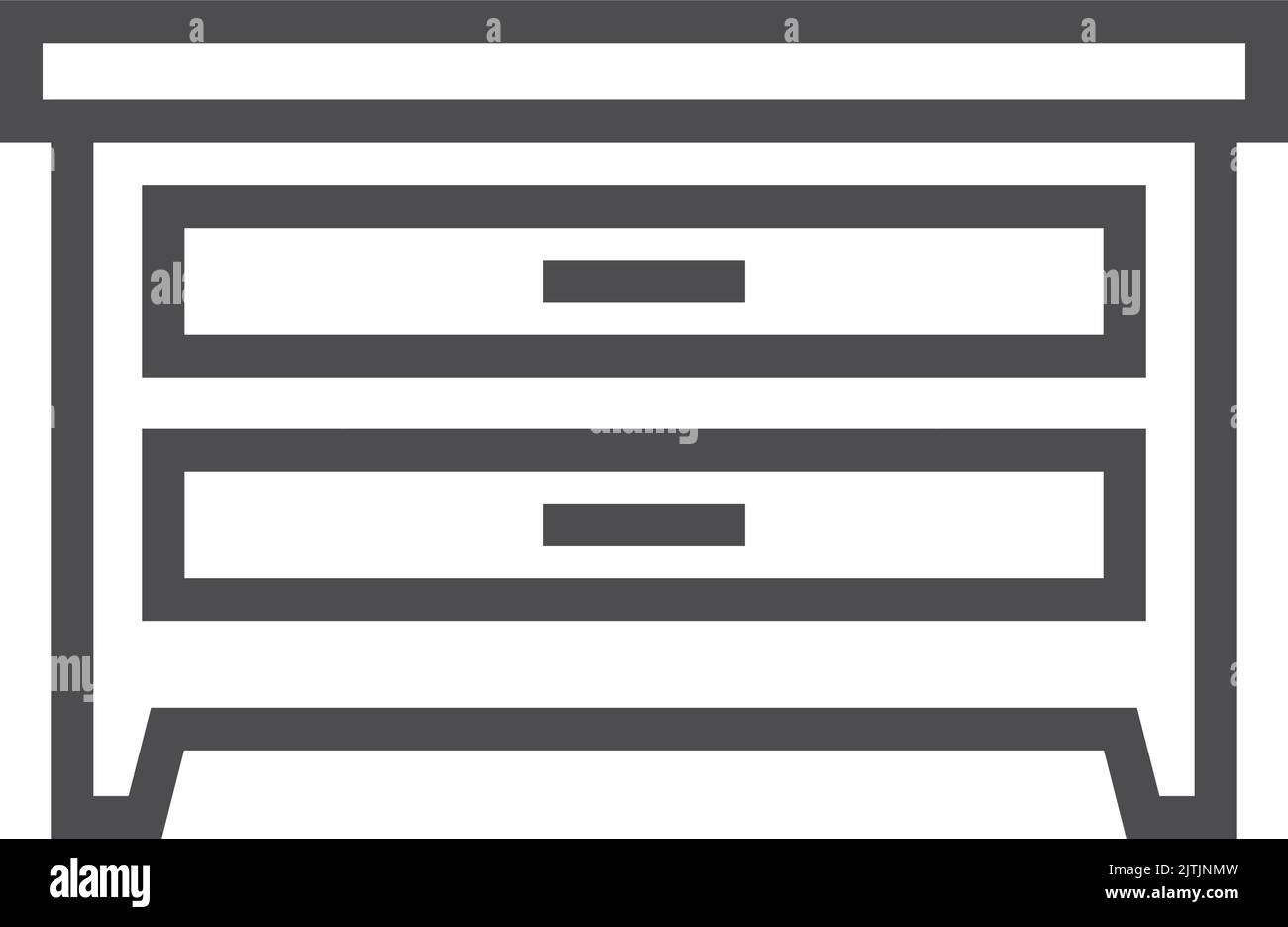 Wood drawer icon outline Stock Vector Images - Alamy