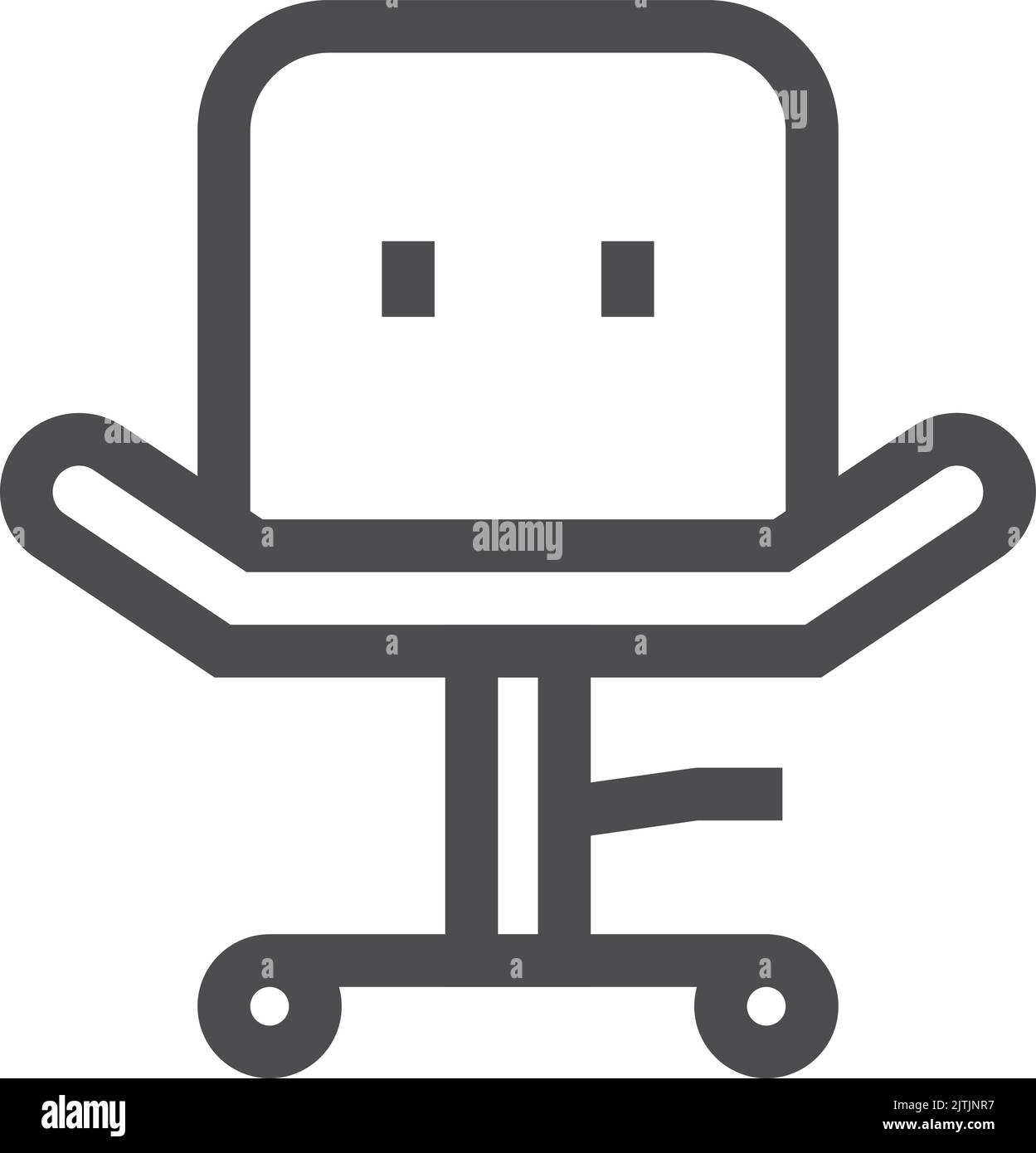 Office chair icon. Work seat line symbol Stock Vector Image & Art - Alamy