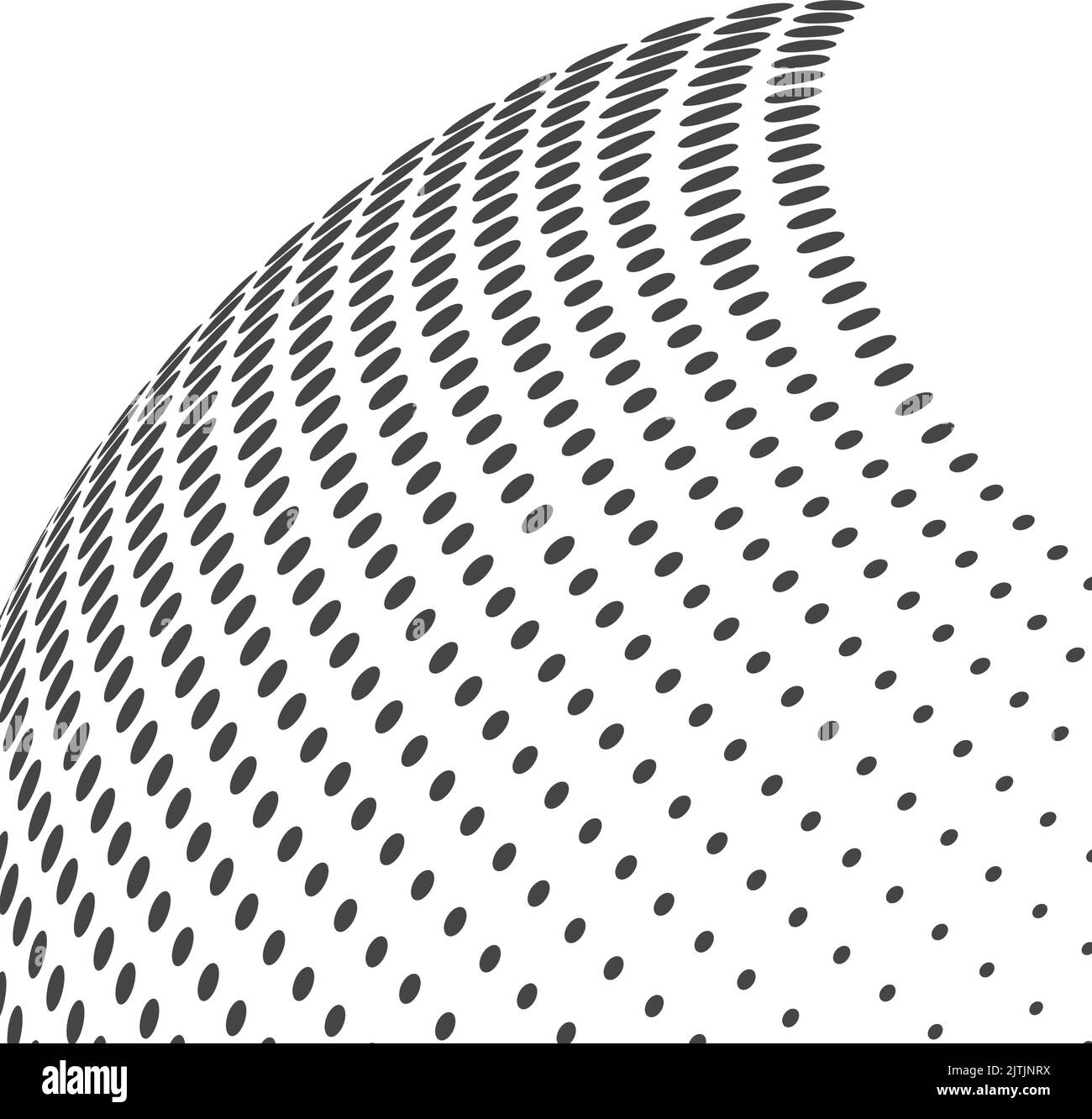 Dot pattern form. Abstract shape. Halftone wave Stock Vector Image ...