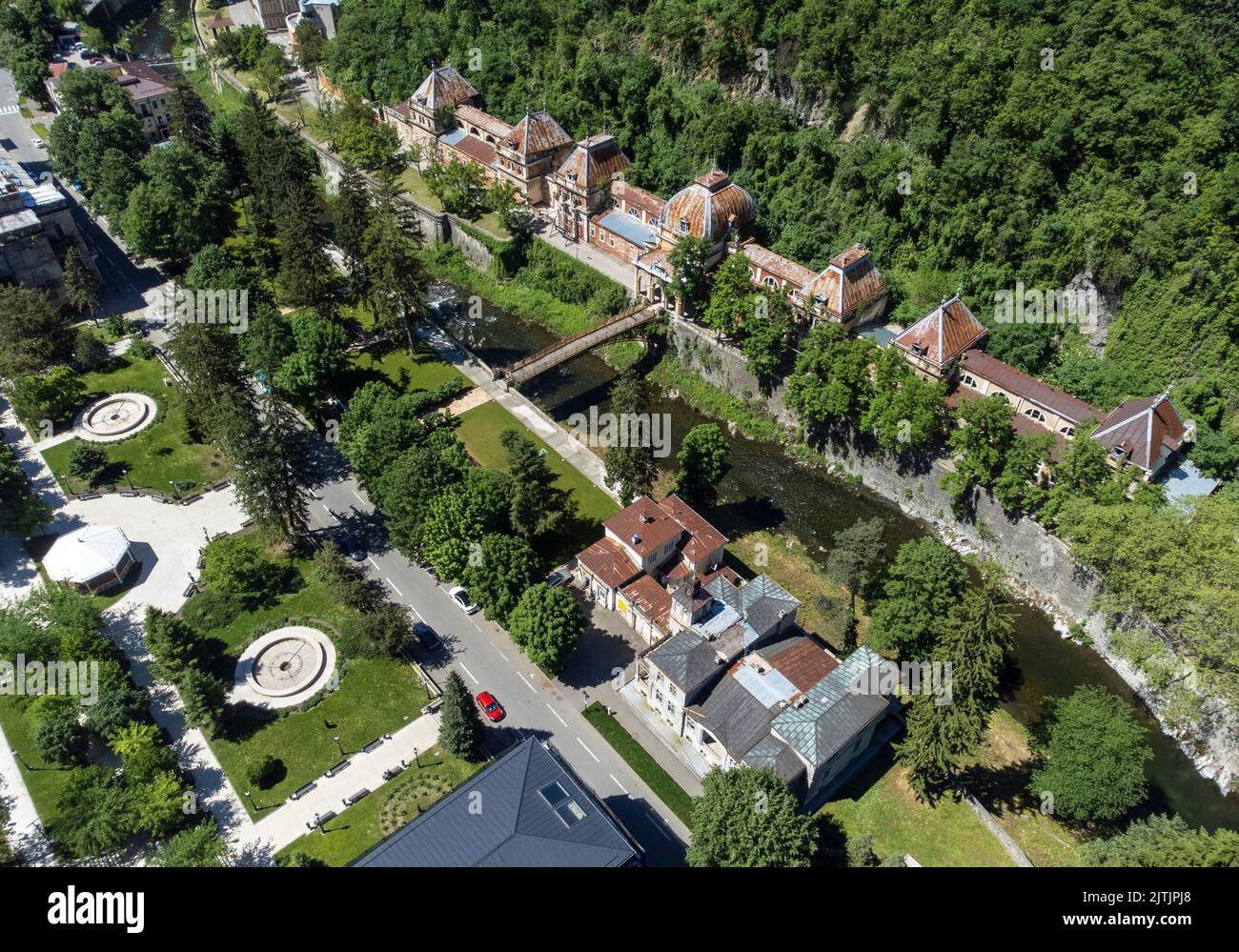 Neptune Imperial Baths from Baile Herculane, Romania - Historical ...