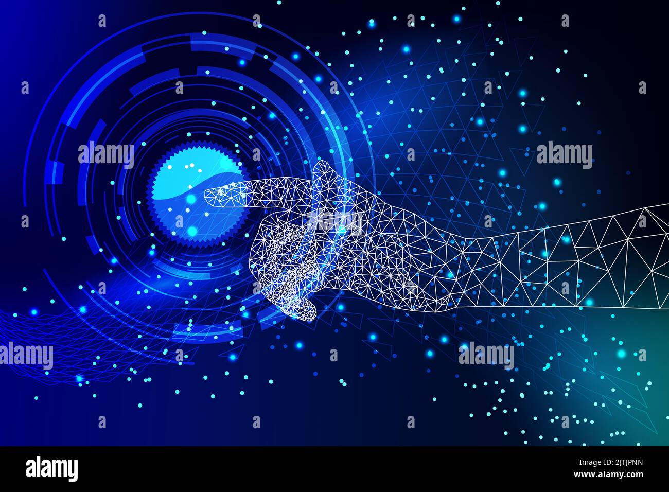 Binary industrial global business mind background. integration. binary technology banner ...