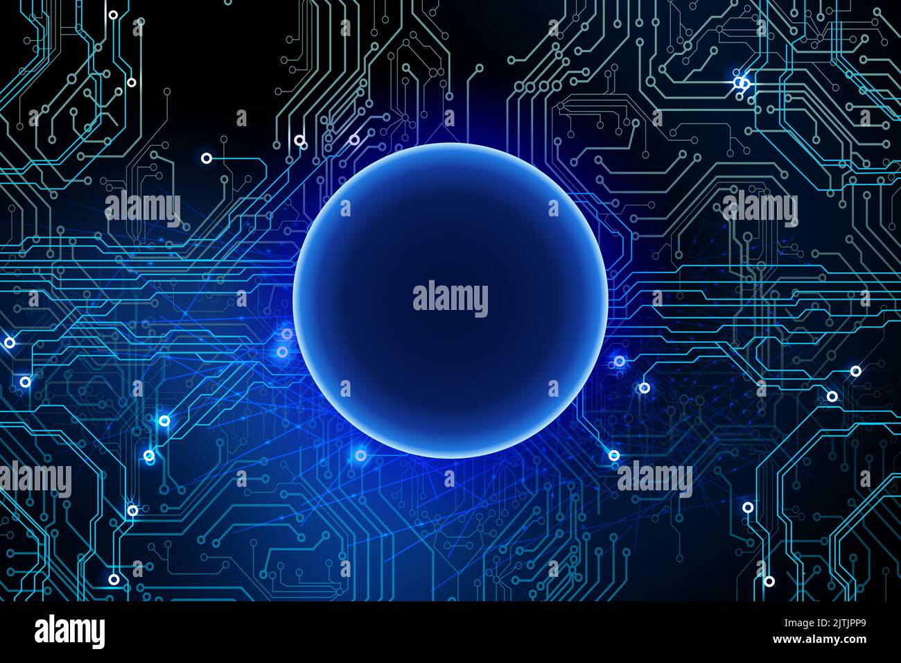 Vector illustration circuit board binary background. Hi-tech digital ...