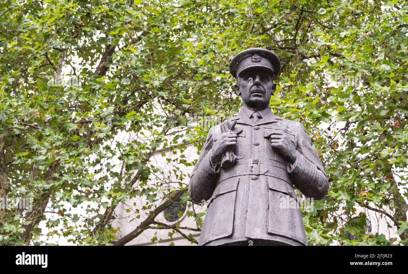 Statue of Air Chief Marshal Lord Dowding, Baron of Bentley Prior ...