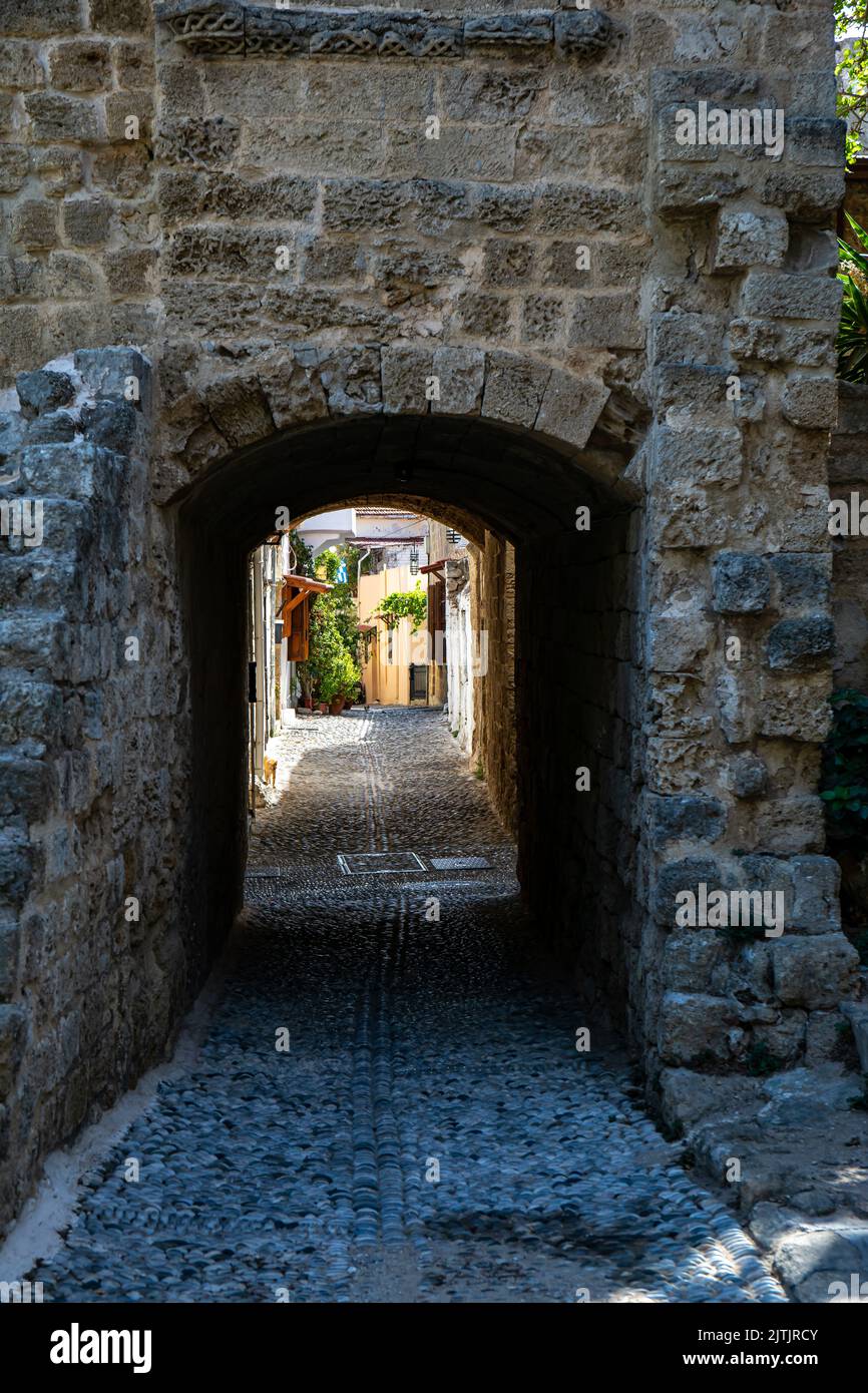 The citadel of Rhodes, Greece Stock Photo - Alamy