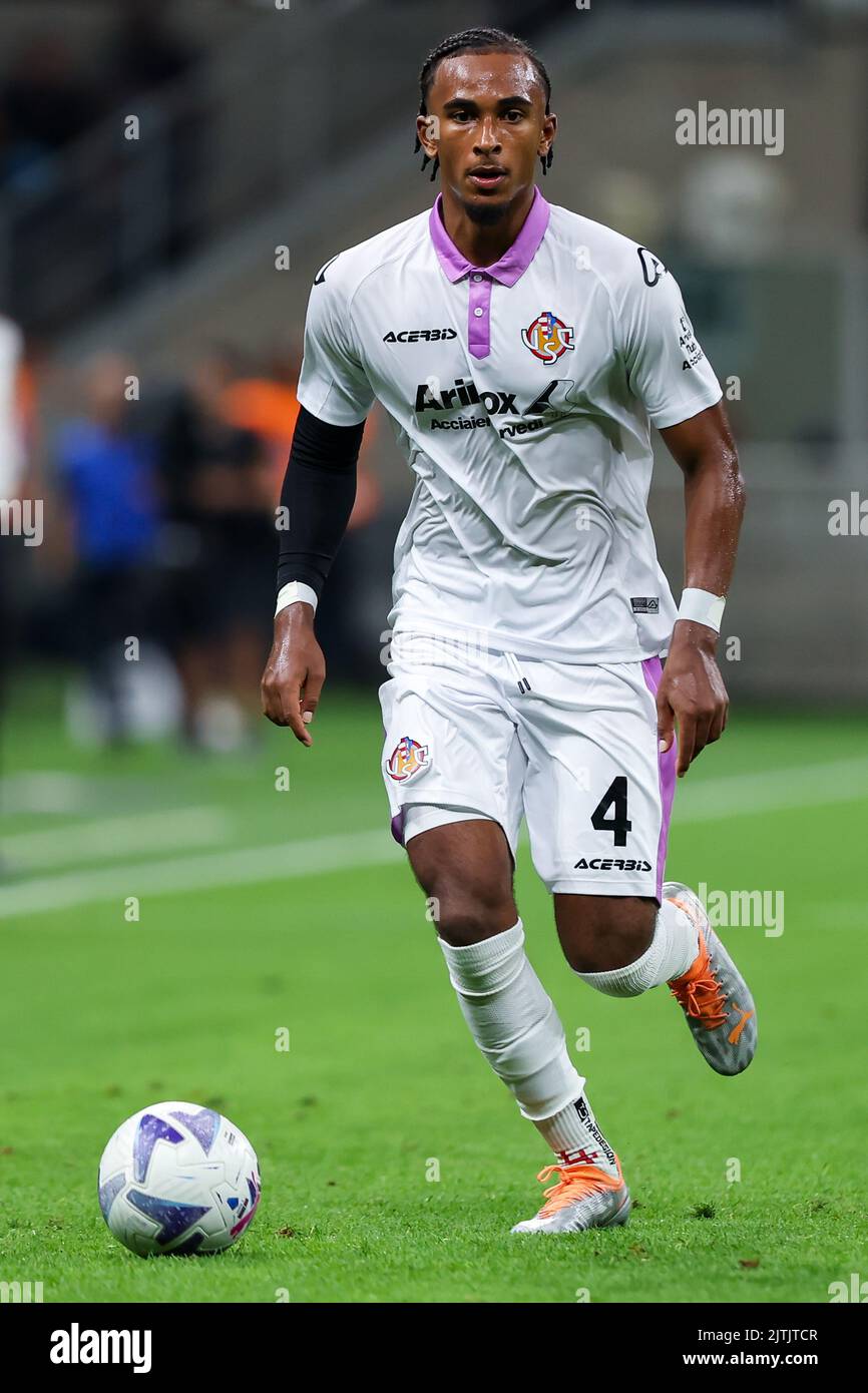Emanuel Aiwu of US Cremonese in action during the Serie A 2022/23 ...