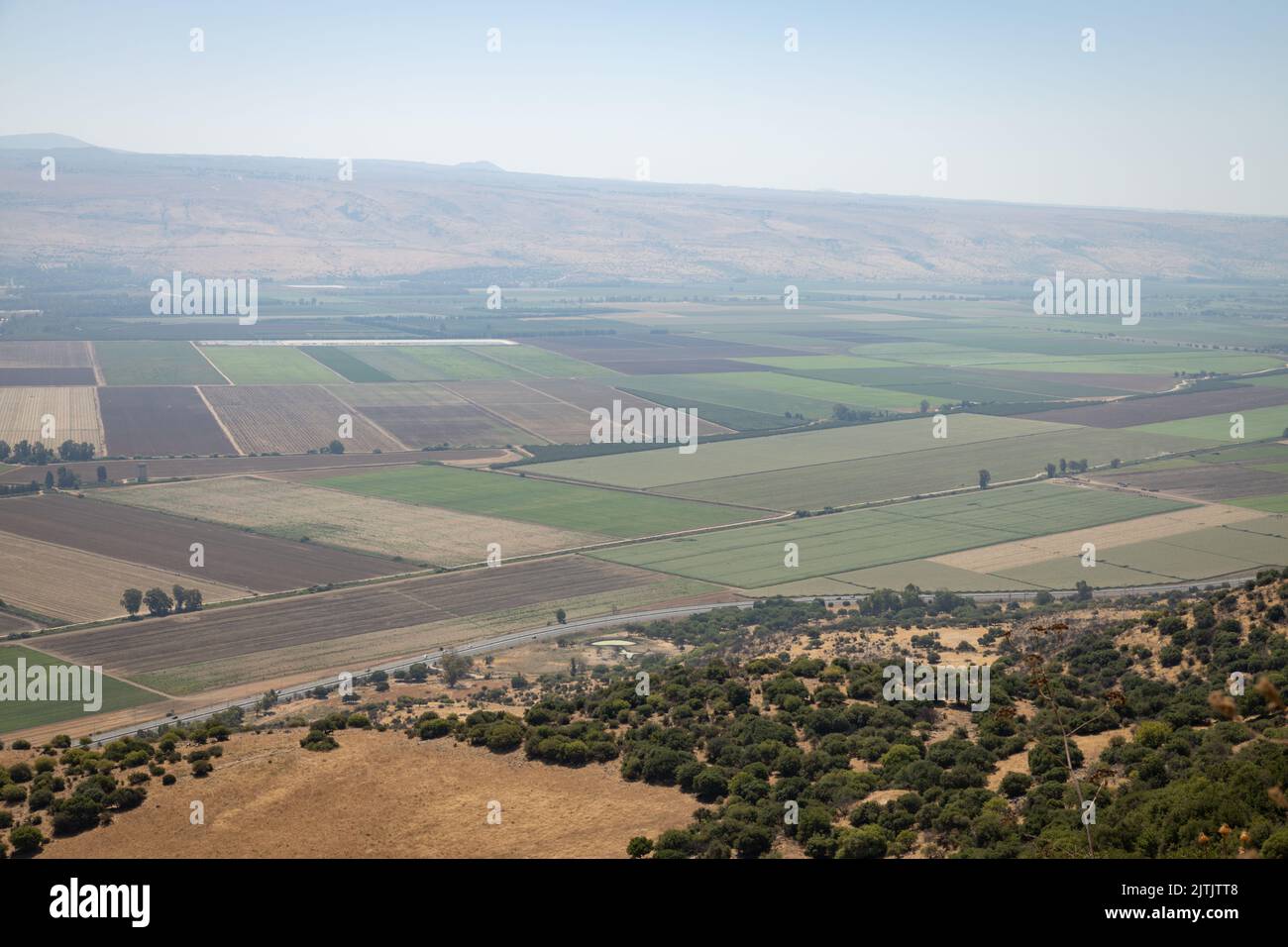 agricultural fields in Hula valley, northern israel Stock Photo - Alamy