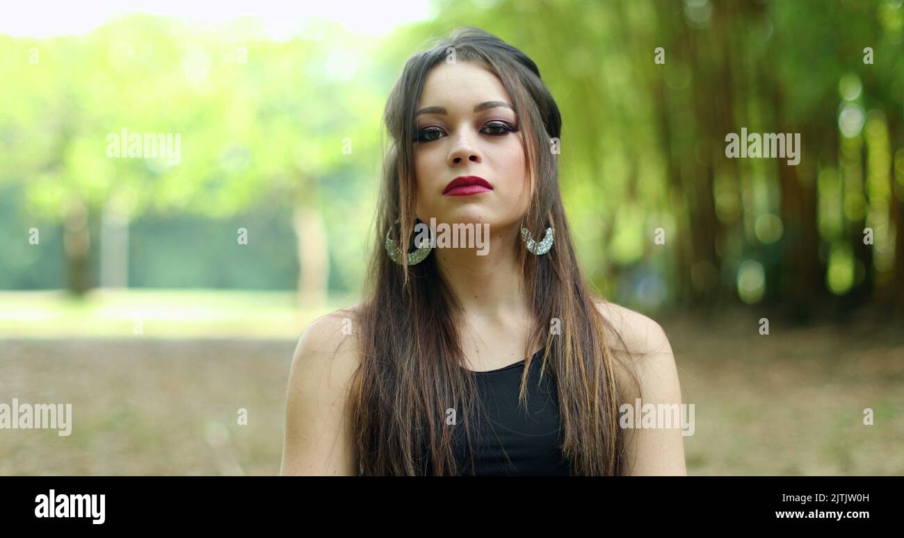 Woman rejecting with finger, girl saying NO stopping with hand Stock ...