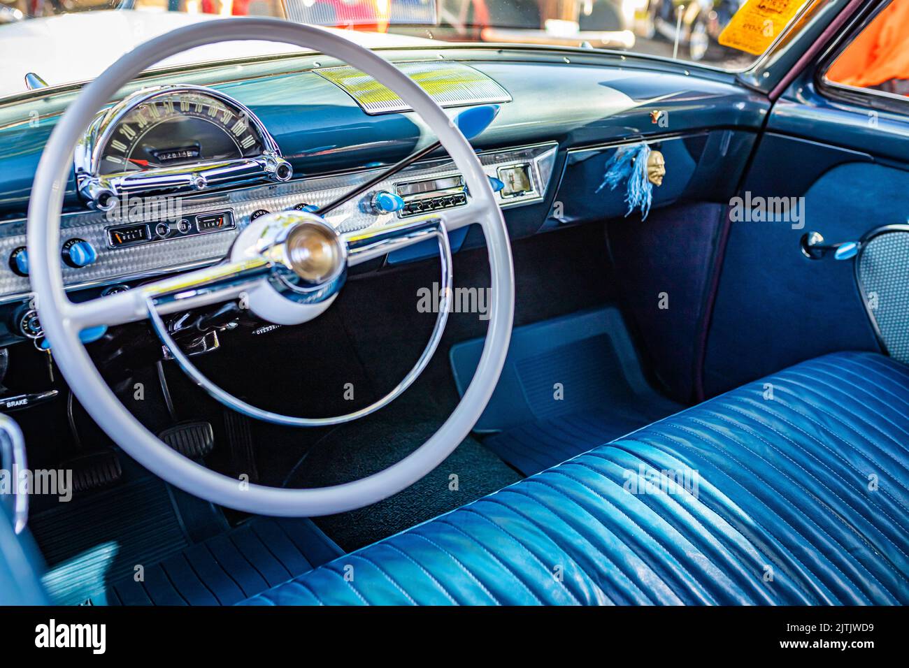 Falcon Heights, MN - June 17, 2022: Close up detail interior view of a ...