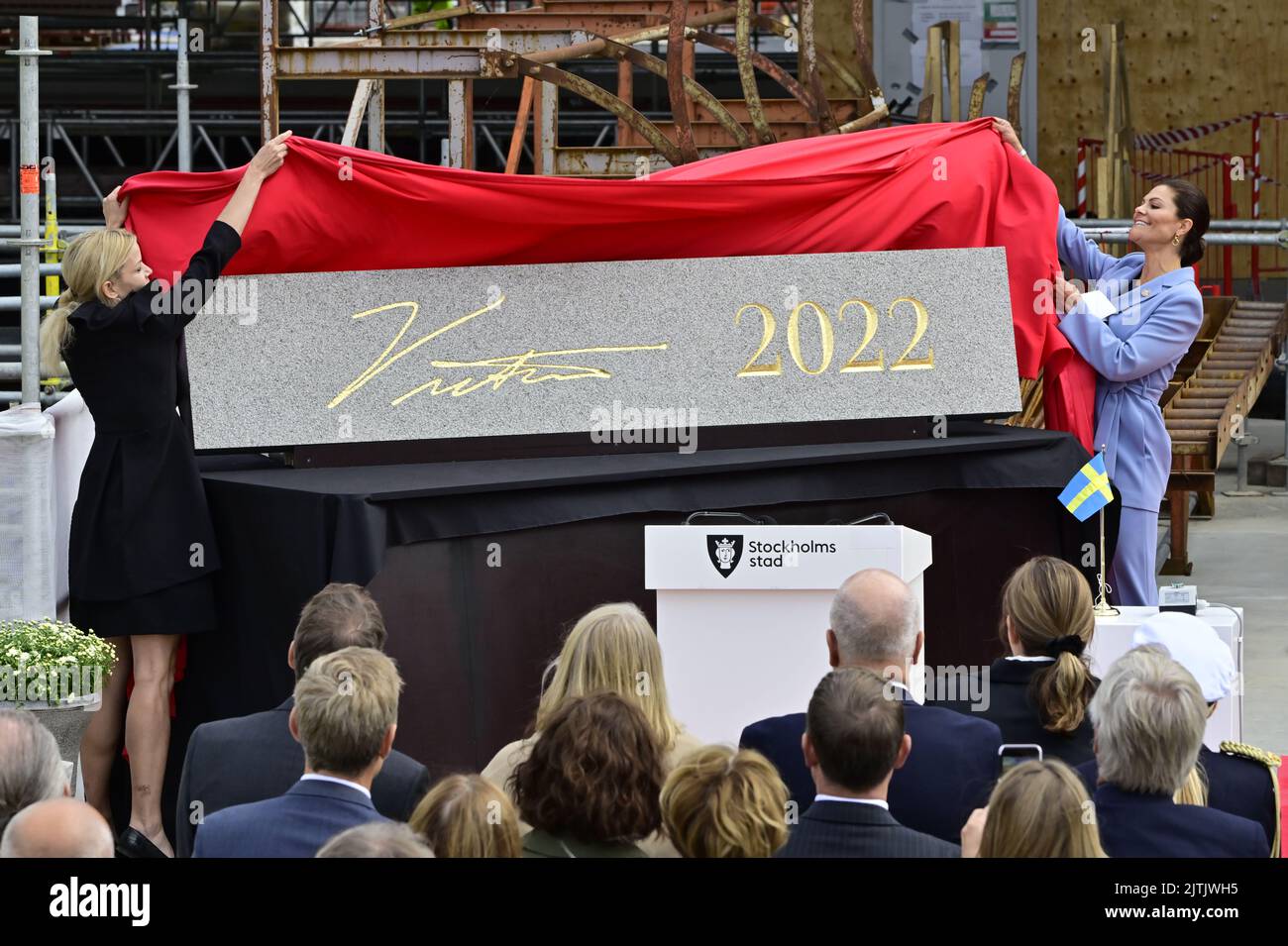 Crown Princess Victoria together with and Finance Mayor Anna König ...