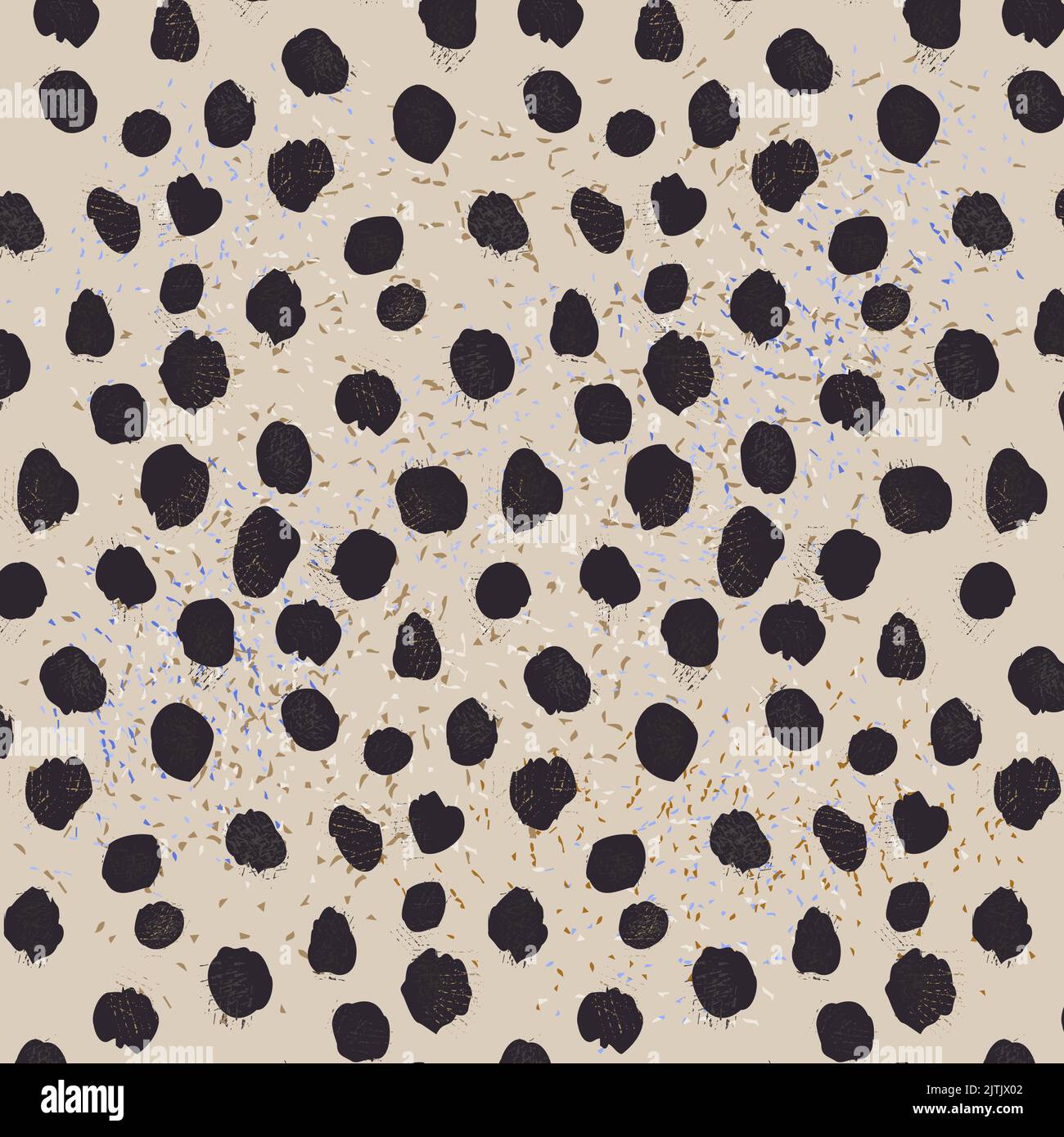 Seamless animal vector pattern. Cheetah skin print Stock Vector Image ...