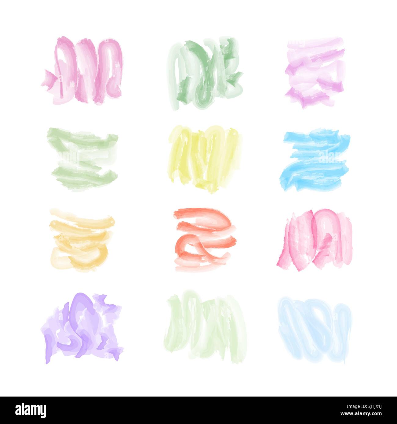 Boho style abstract shapes, simple hand drawn art objects vector ...