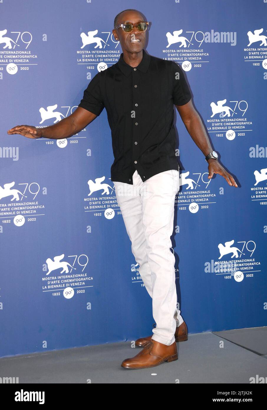 VENICE, ITALY: August 31, 2022, US actor Don Cheadle poses at a ...