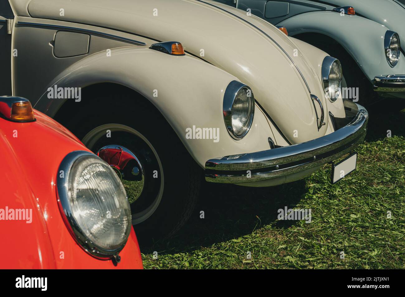 Classic Old Cars in a row. Vintage cars backgrounds. Vintage retro ...