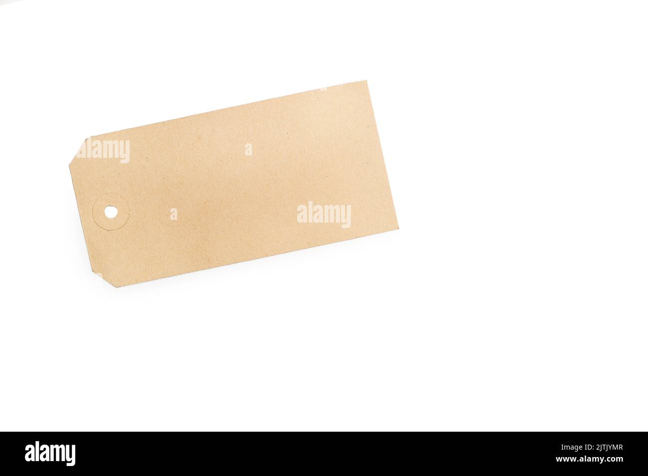 Blank carton label on a white background with copy space Stock Photo ...